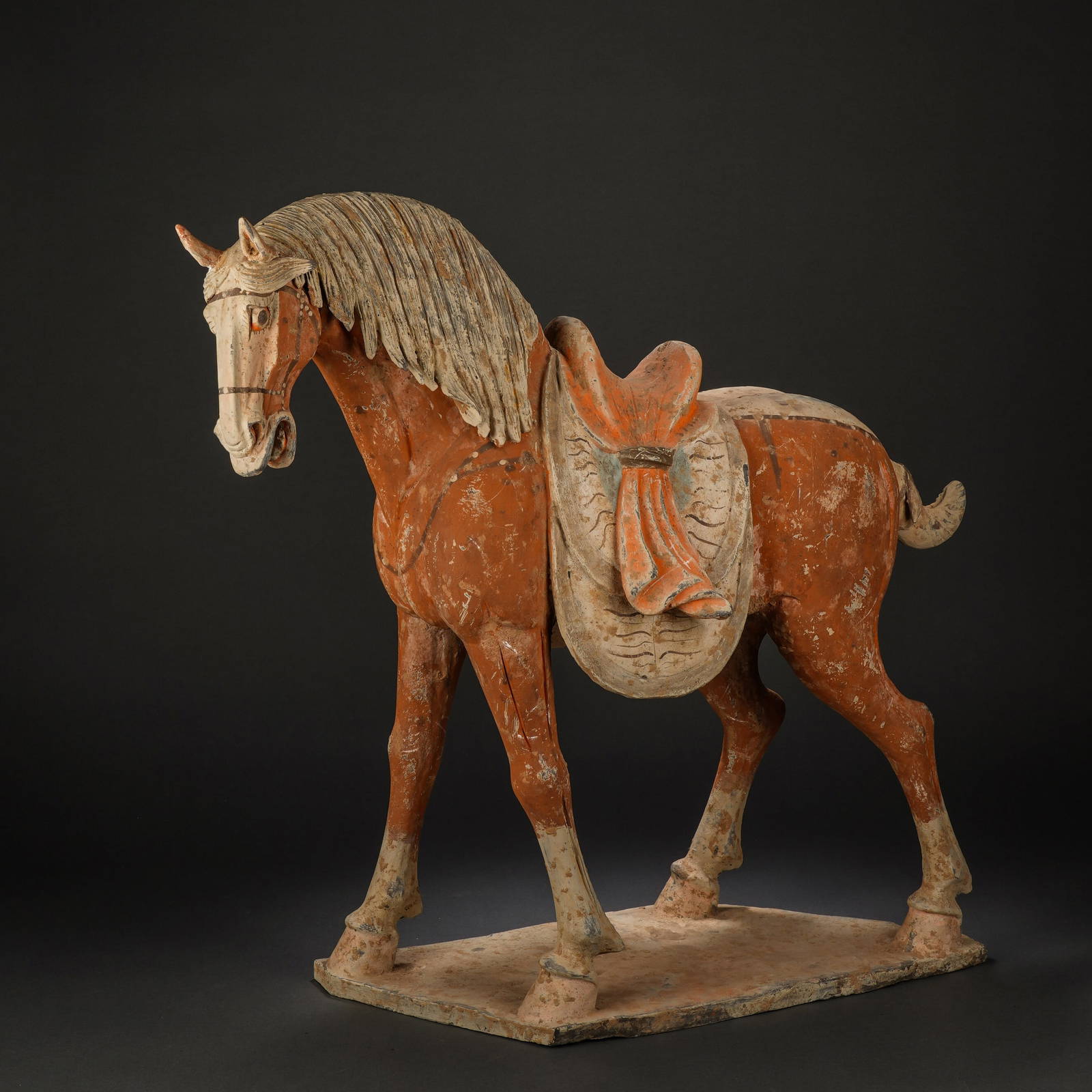 Pre-ming Pottery Painted Horse Auction