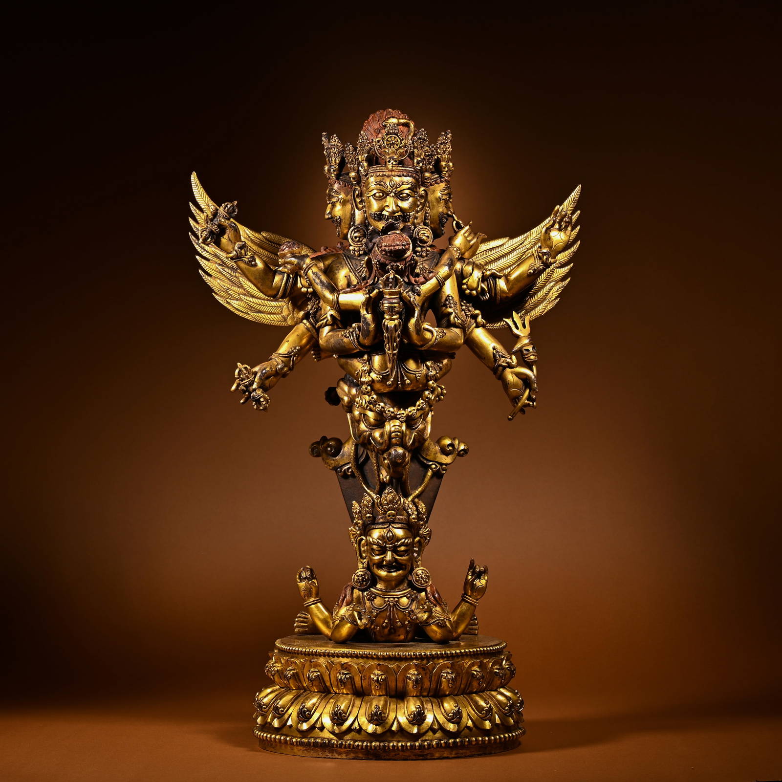 Ming Dynasty Gilt Bronze Vajra Subduing Demon Pestle Auction