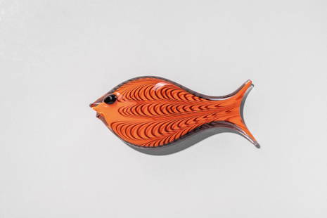 Ken Scott, Venini, Murano, 1980 Ca. A Fish In Submerged