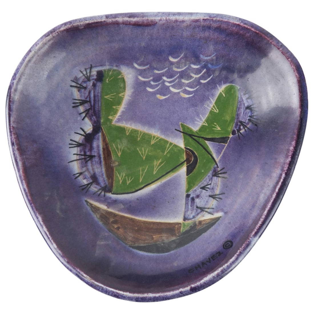 Edward Chavez (1917 - 1995) For Stonelain Bowl Auction