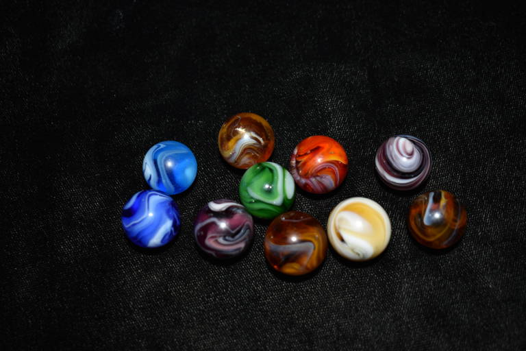 10 Peltier Slag Marbles