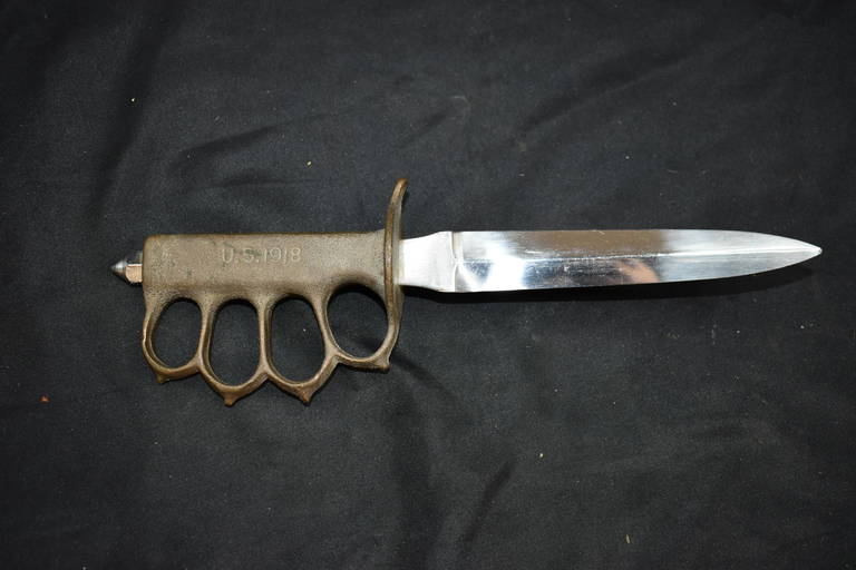 U.s. 1918 Trench Knife "probably A Modern Replica"