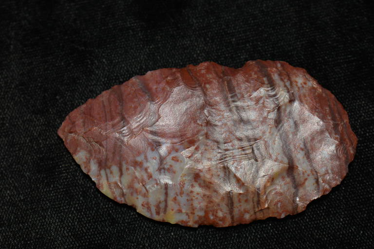 2 3/4" Alibates Blade found in Oklahoma. Ex Walt McIntyre Collection ...