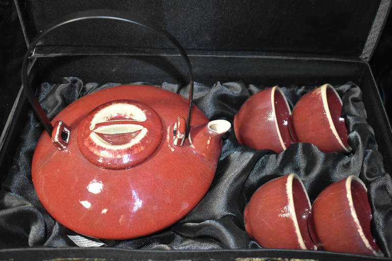 Vintage Bombay Tea Set In Original Case