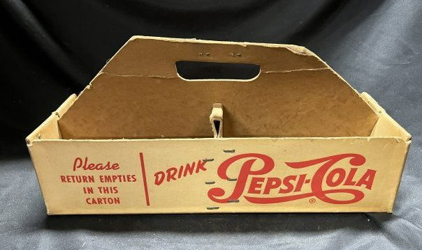Pepsi Cola Cardboard Carrying Case "rare"