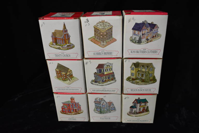 9 Vintage Liberty Falls Collection Houses & Buildings 1995 All New In ...