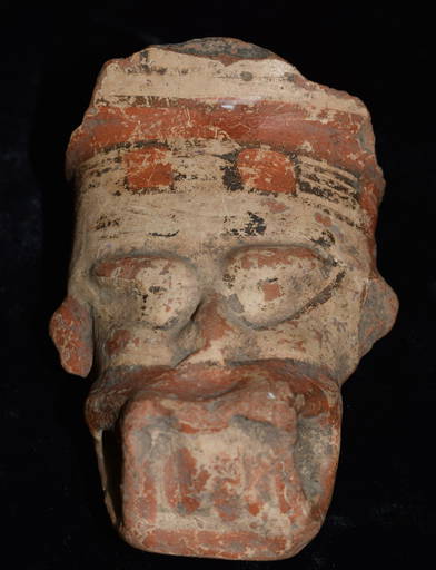 4 1/2" Outstanding Pre-Columbian Mayan Rattle Head (#0403) on Jan 28 ...