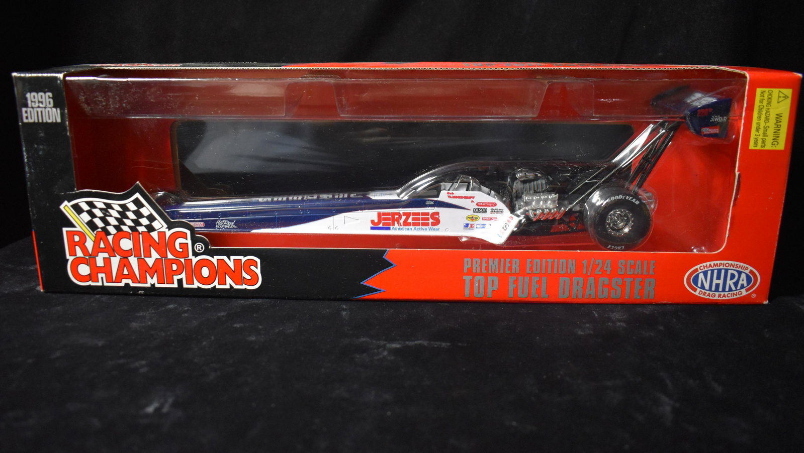 Top Fuel Dragster 1996 Jerzees 1:24 Scale Diecast Car. Nhra Racing ...