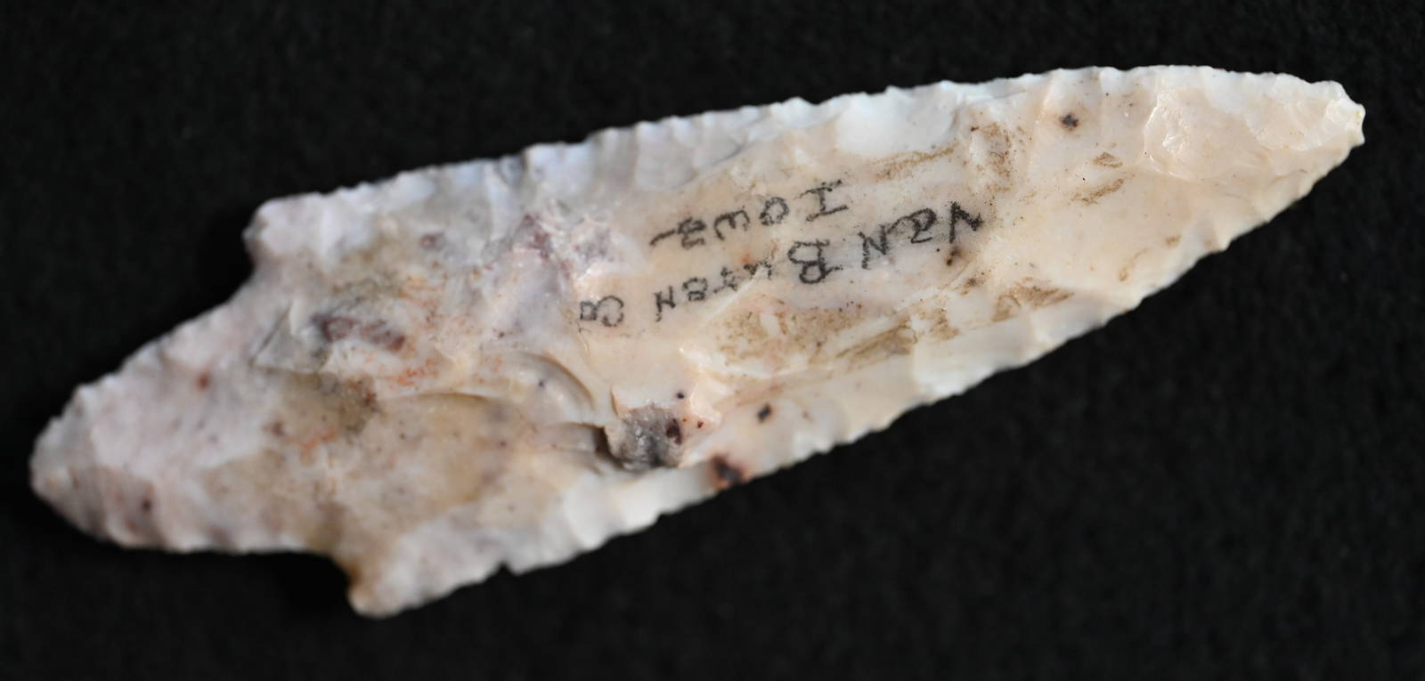 3 11/16" Adena Found In Van Buren Co. Iowa By Betty Roberts. Comes With ...