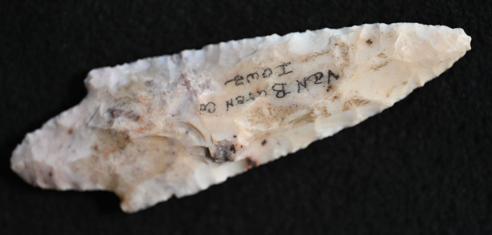 3 11/16" Adena Found In Van Buren Co. Iowa By Betty Roberts. Comes With ...