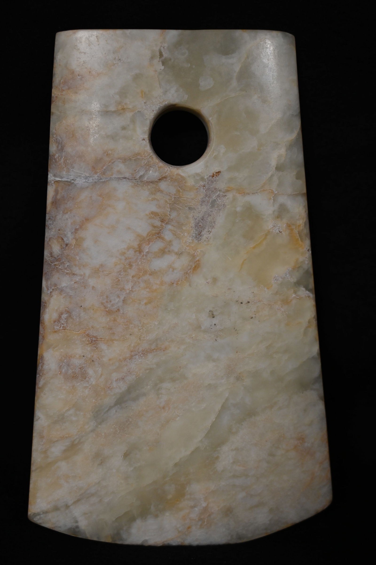 Neolithic Jade Axe 7 3/8" Found In Southeast China Liangzhu Culture Rare White Jade Estimated ...