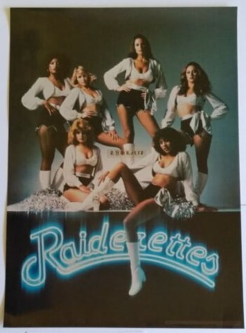 Vintage 1970's La Raiders Raiderettes Cheerleaders Poster Still Factory ...
