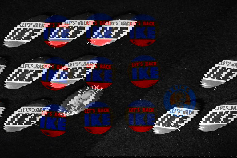 10 Dwight D. Eisenhower 1950's Campaign Pins Let's Back Ike And 1 I ...