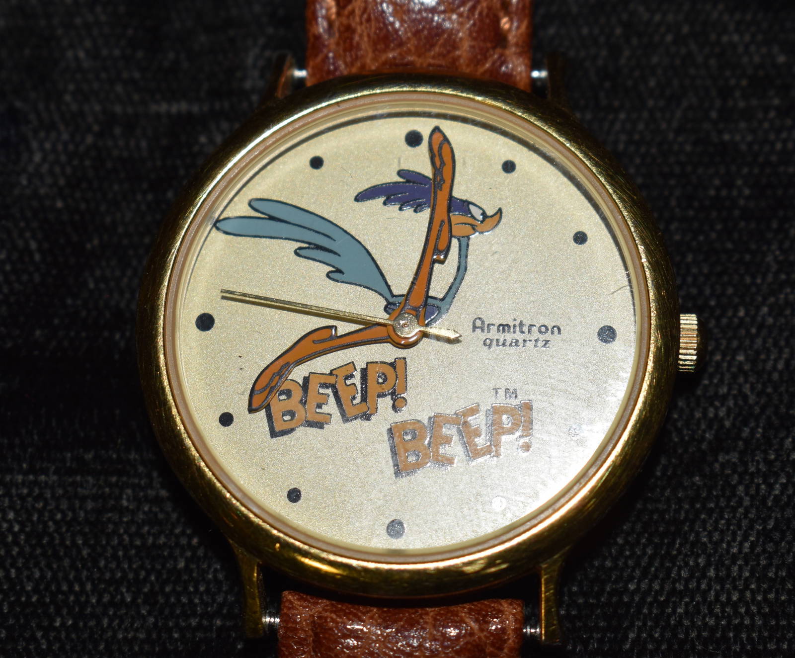 1989 Wb Road Runner & Wile E Coyote Armitron Quartz Beep Beep Wrist ...