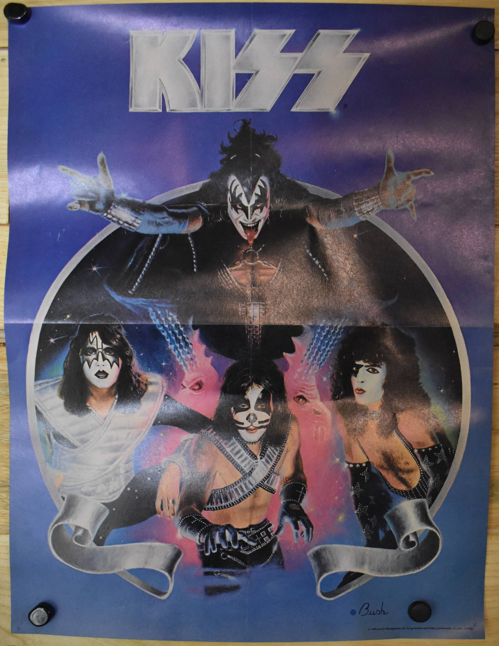 1979 Original Kiss Poster Vintage Auction