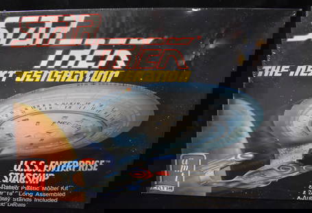 Large, Framed Diagram Of U.s.s. Enterprise From Star Trek The Next ...