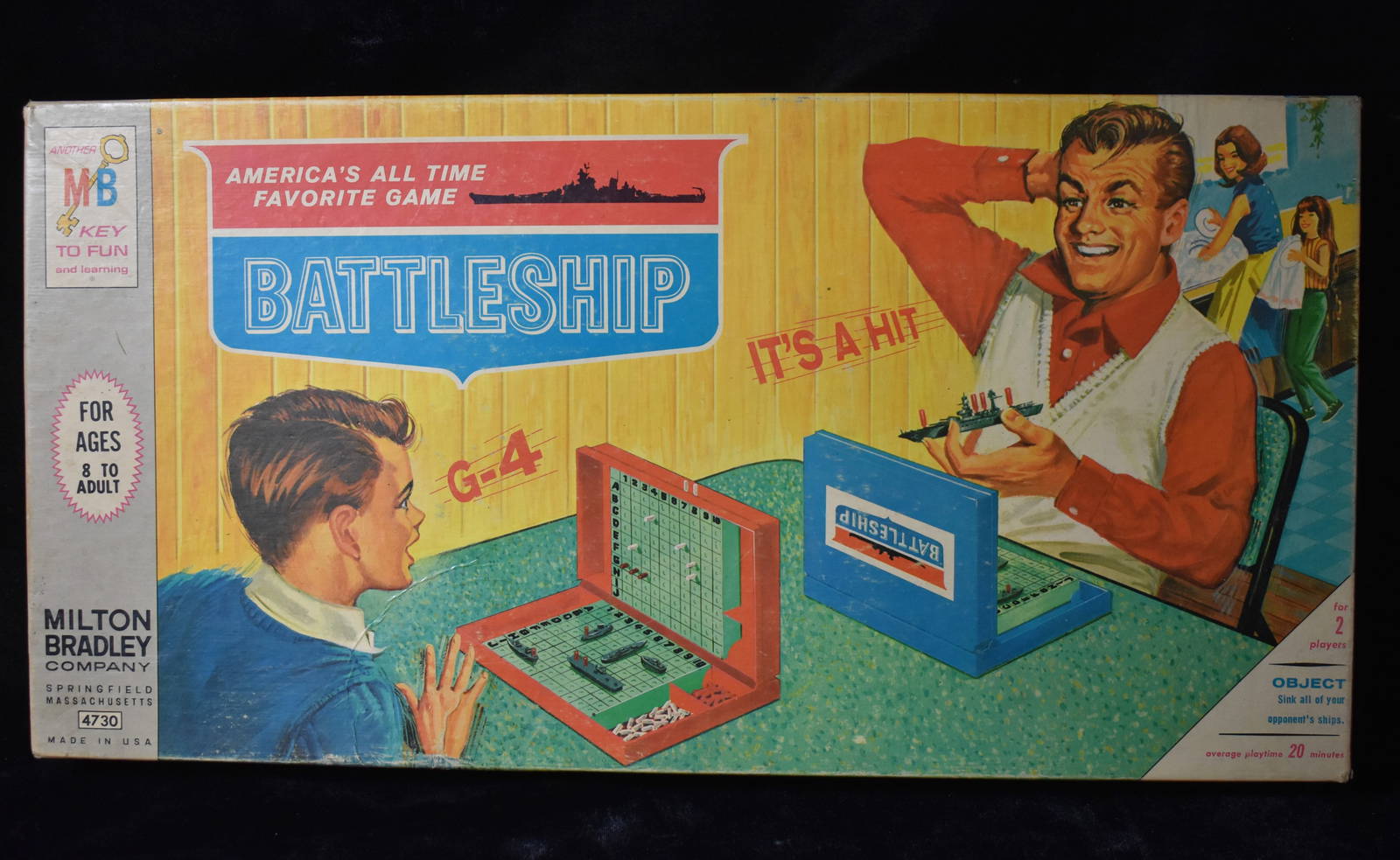 Vintage 1967 Original 1st Edition Battleship Board Game #4730 Auction