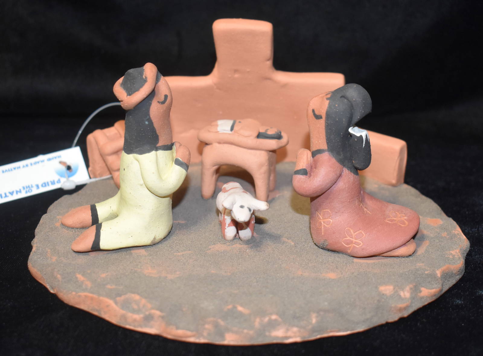 Navajo Hand Crafted Pottery Nativity By Eva Plummer Authentic Native ...
