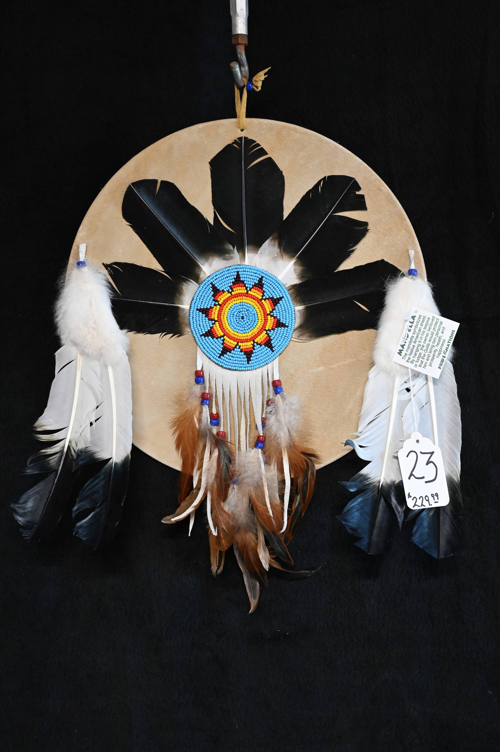 Mandella Shield Hand Crafted By Navajo Betsy Paige Diameter Is 14 ...