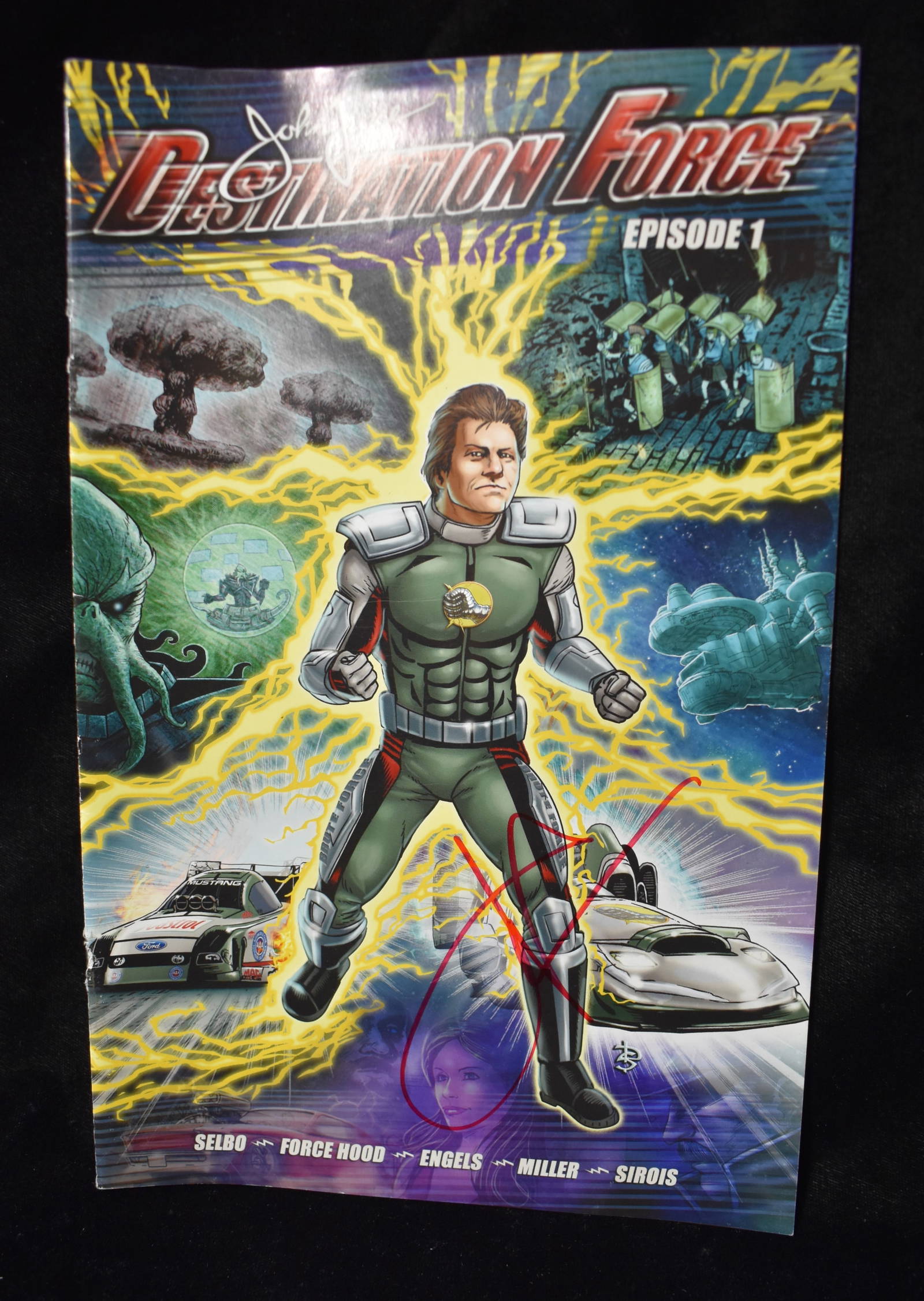 John Force Destination Force Episode 1 - Signed Rare Nhra Comic Book ...