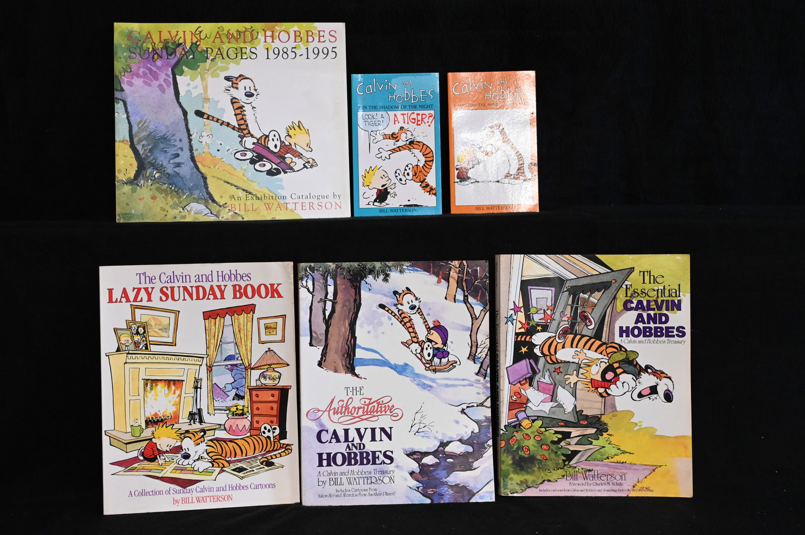 6 Calvin And Hobes Books By Bill Watterson Auction
