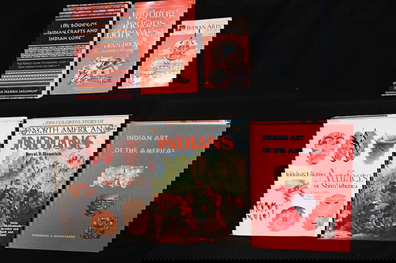 6 North American Indian Books Includes The Book Of Indian Crafts And ...