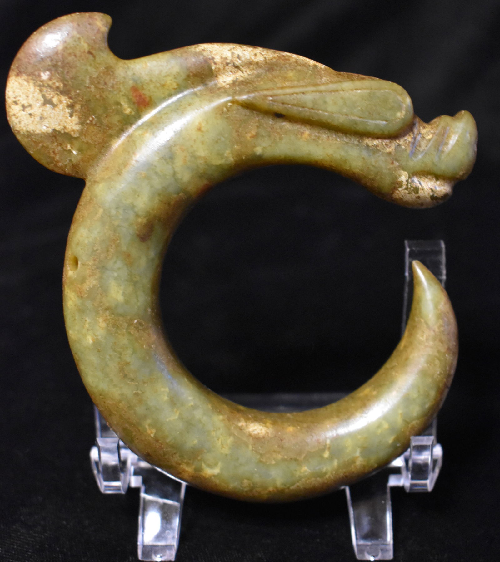 4 7/8" Neolithic Jade Dragon Pendant Hongshan Culture Found In The ...