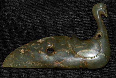 3 3/4" Jade Axe Pendant Found In Liaoning Province Northeast China ...