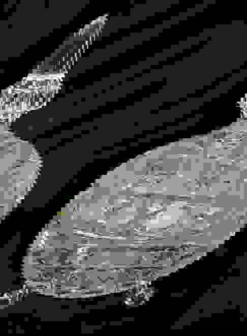 Vintage Cut Etched Crystal Candy Dish - German 3 Toe W/ Floral Designs ...