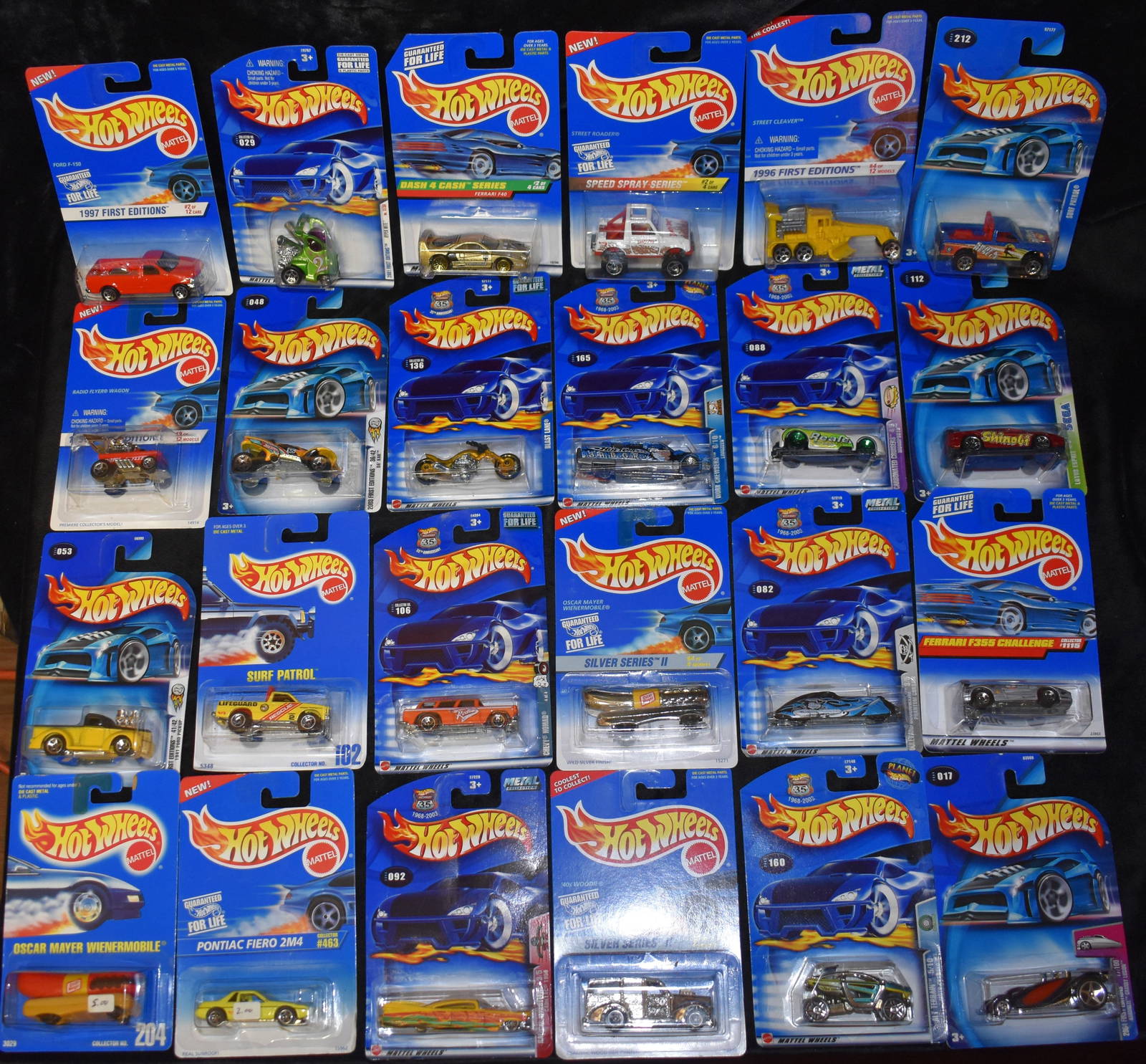 Mattel Hot Wheels Assortment Of 24 Cars 1993-2021 All Cars Are Brand ...