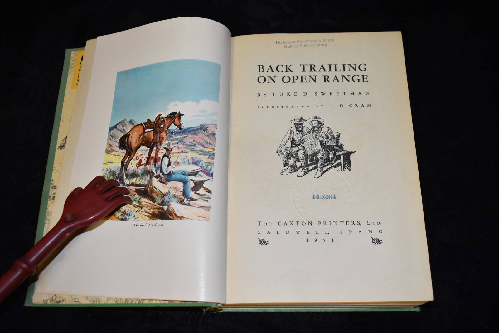 Back Trailing On Open Range By Luke Sweetman 1951 Auction