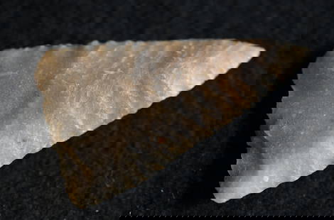 1 7/8" Tortuga Arrowhead Found In Texas. Ex: Ben Winchester Museum In ...