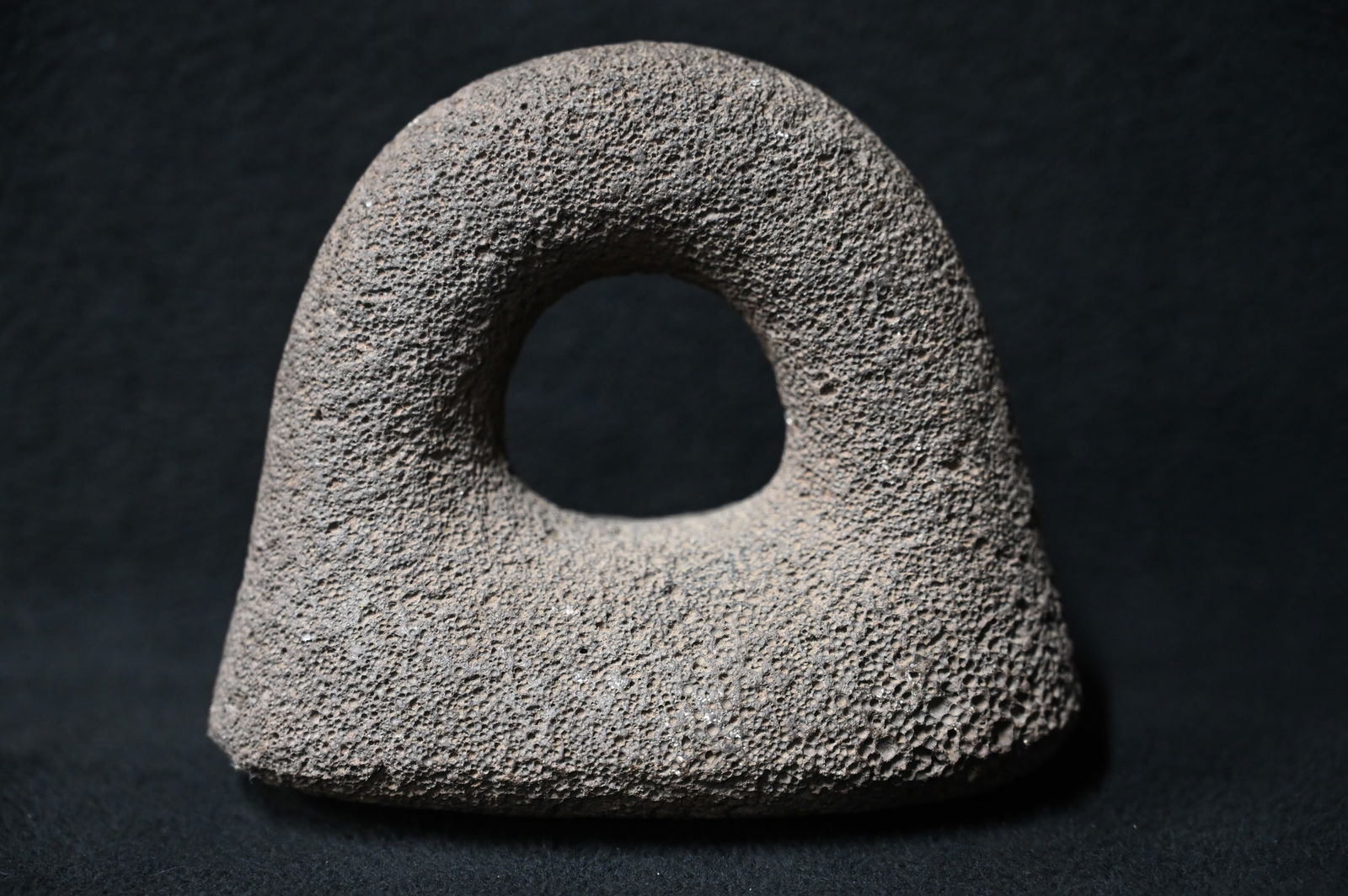 5 1/8" Basalt Ring Poi Pounder Found In Kauai, Hawaii. 6" Wide. Made ...