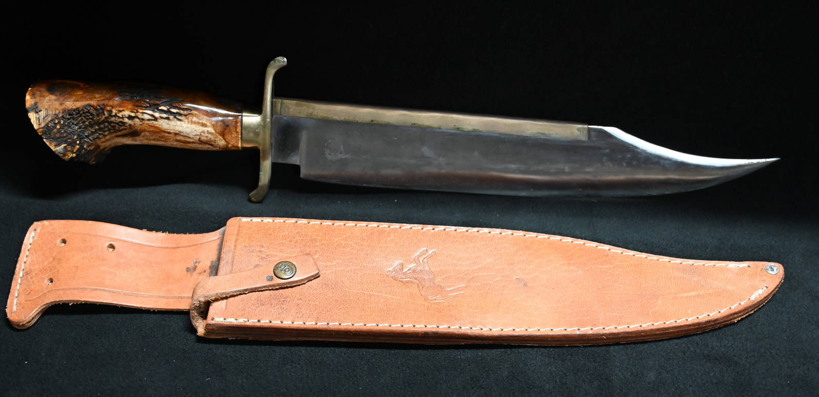 Colt 175th Alamo Anniversary Bowie Knife With Leather Sheath. Auction