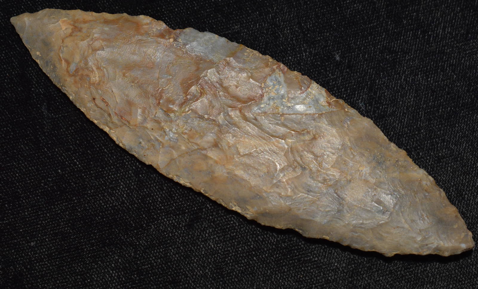 4 5/8" Mozarkite Harahey Knife Found In Benton County, Mo W/ Coa Auction