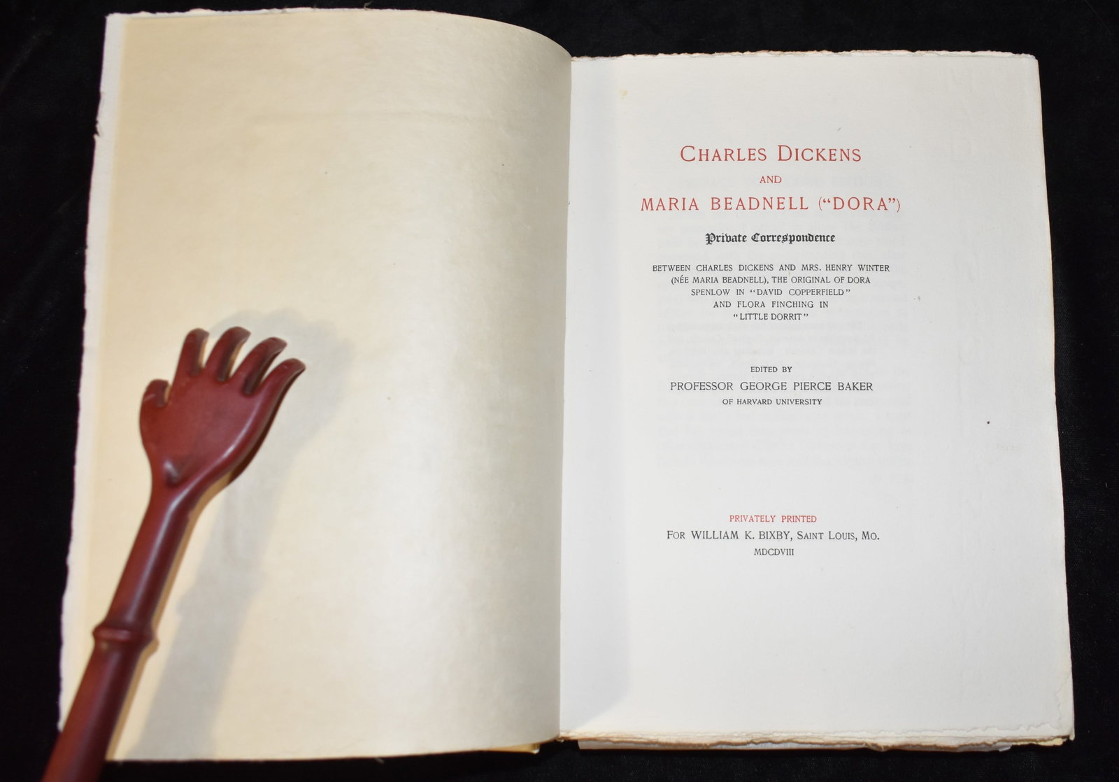 Charles Dickens And Maria Beadnell ("dora") Private Correspondence By ...