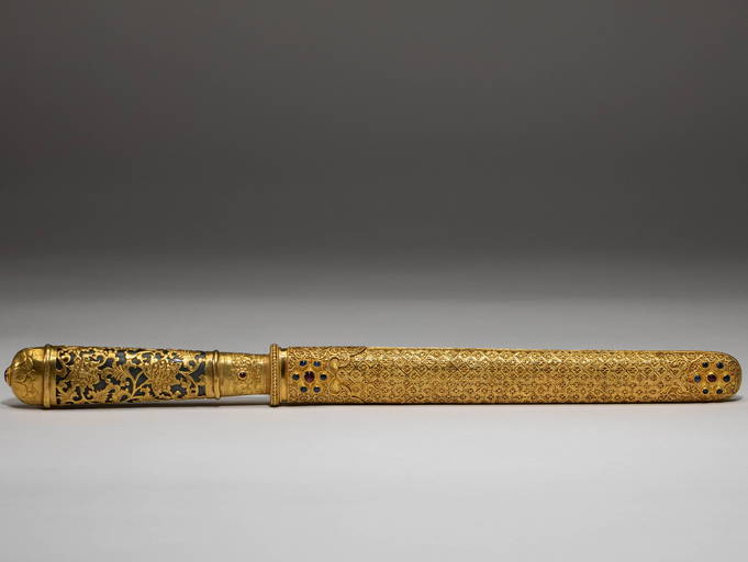 Qing Dynasty Pure Gold Cutting Tools