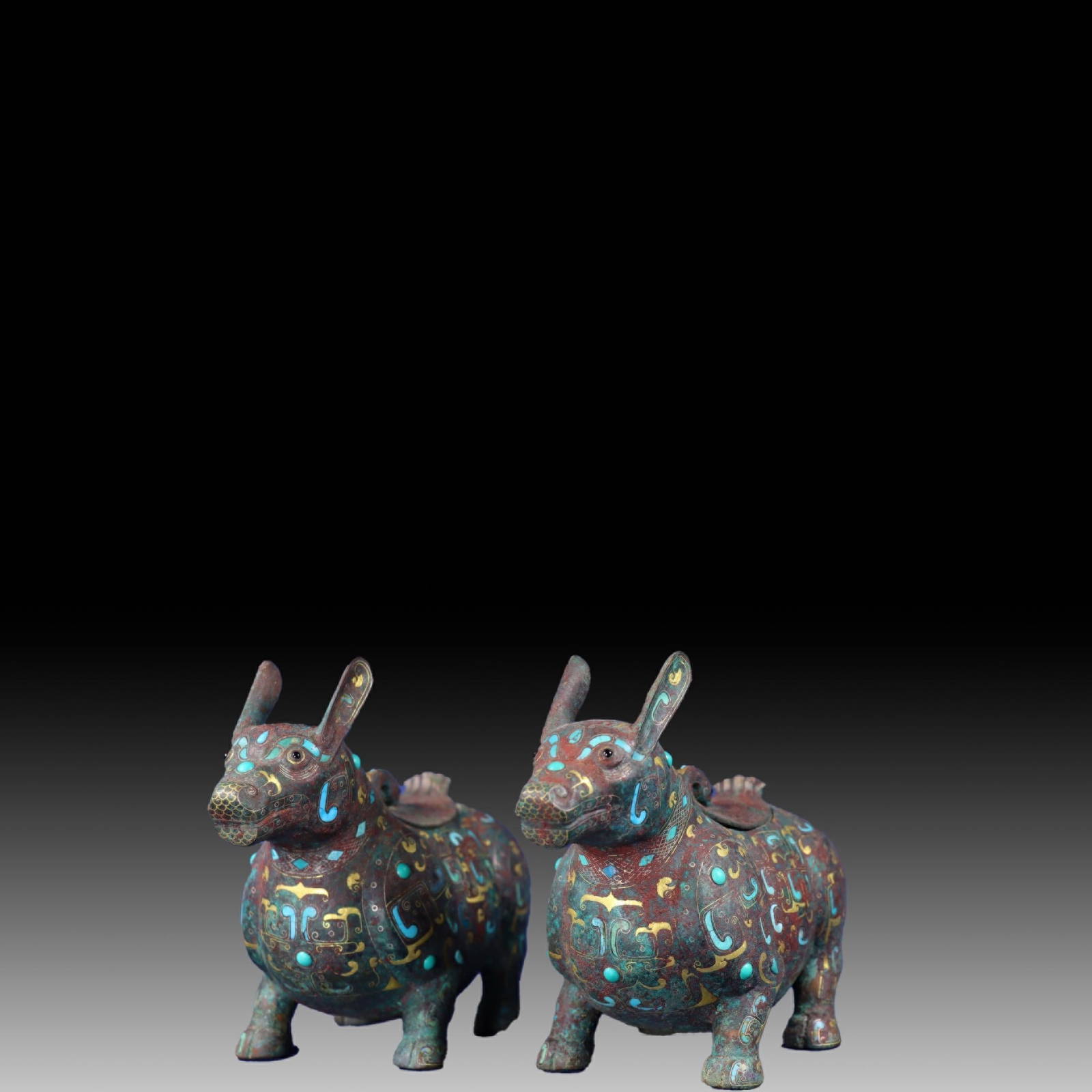 Ming Before Cuo Jin Rui Beast Pair Auction