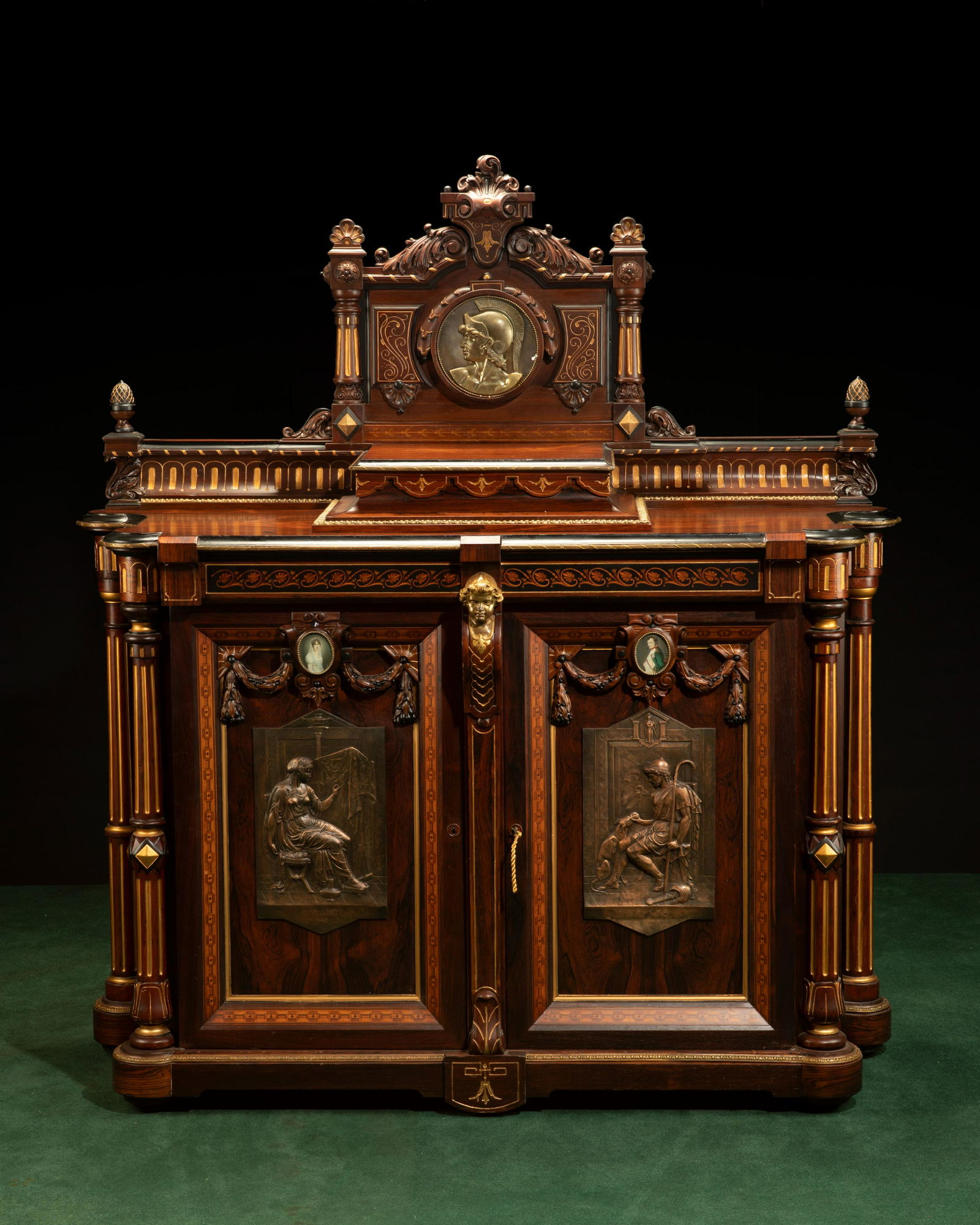 An American Victorian Renaissance Revival Cabinet