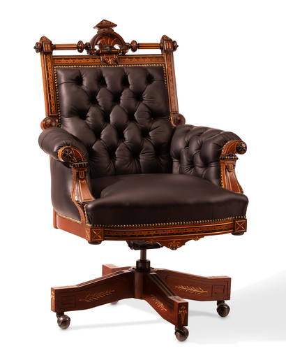 An Eastlake Victorian Office Chair