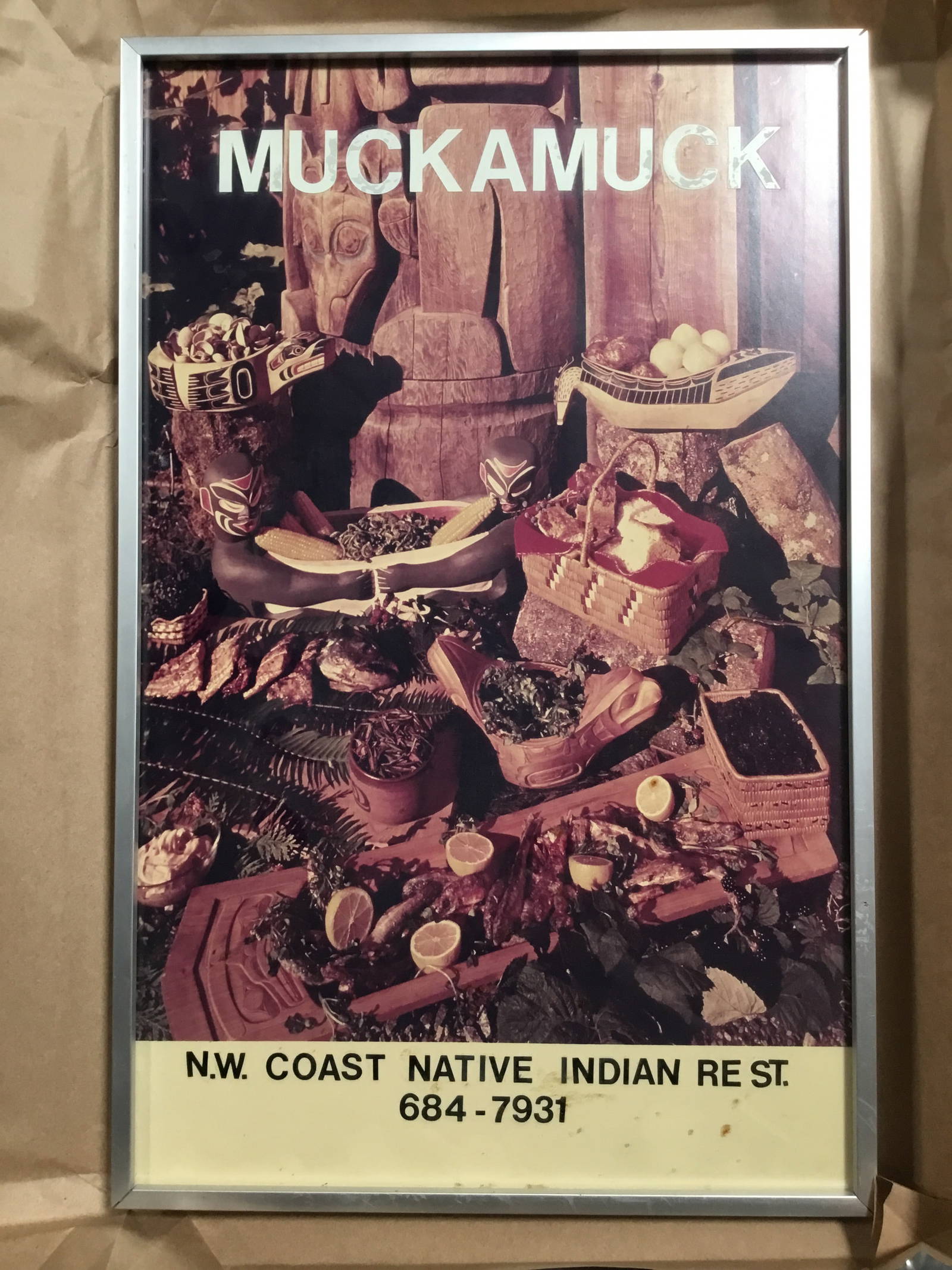 Muckamuck Restaurant - Poster, 'n.w. Coast Native Indian Rest. 684-7931 ...