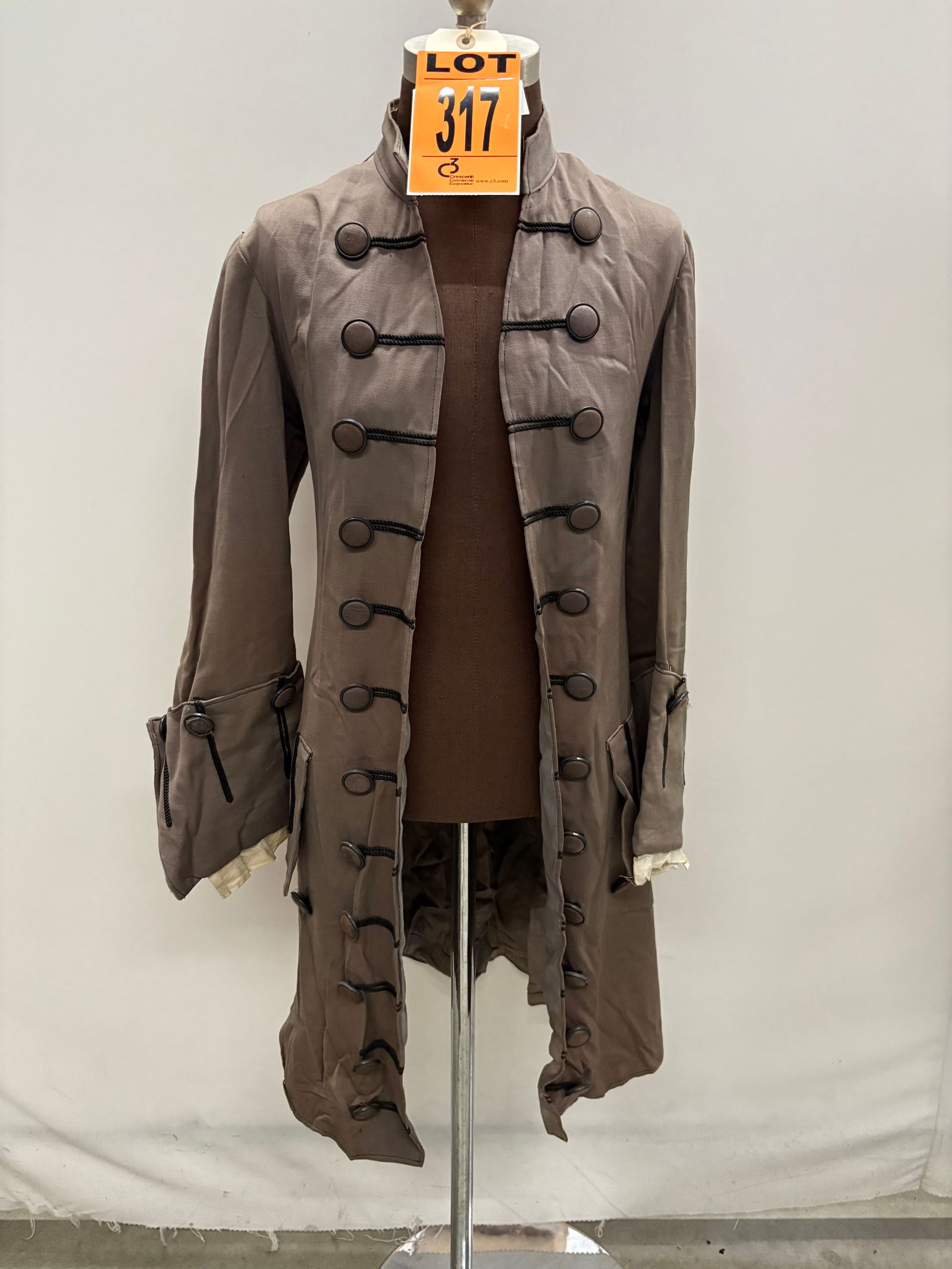 French Cut Colonial Coat, Studio Made For Golden Age Of Piracy Or ...