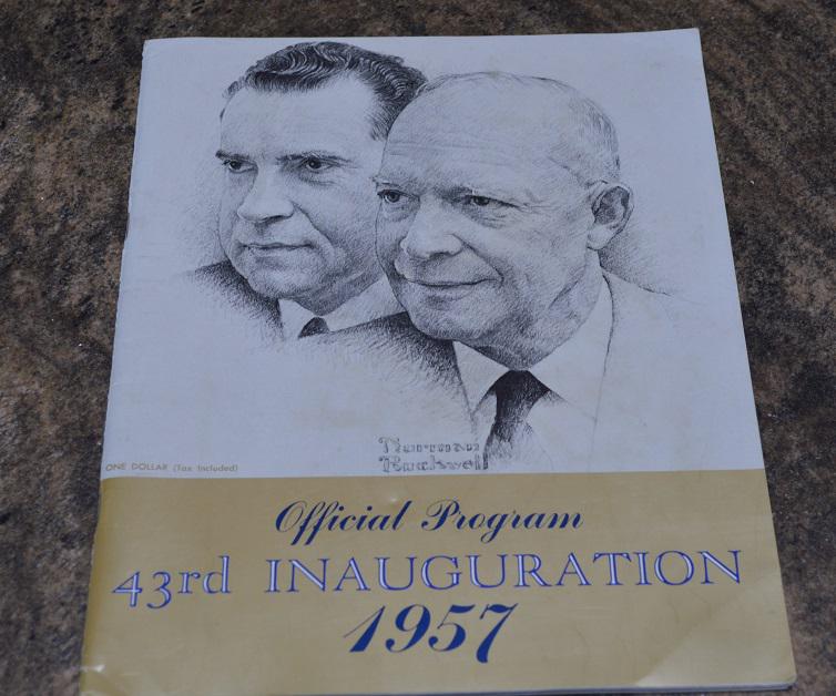 1957 Eisenhower/nixon Presidential Inauguration Program
