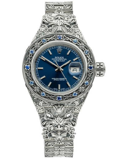 Rolex Custom Saint Bones Gothic Sapphire 116200