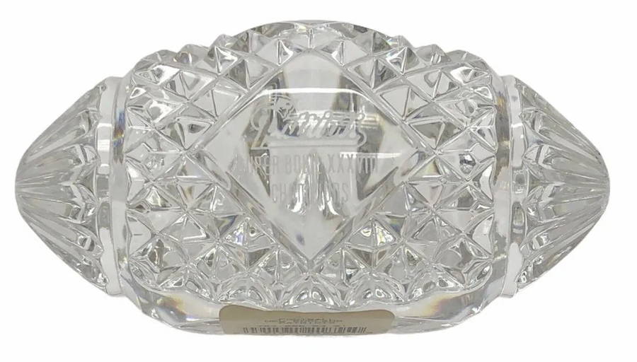Waterford Crystal Football New England Patriots Super Bowl Xxxviii 38