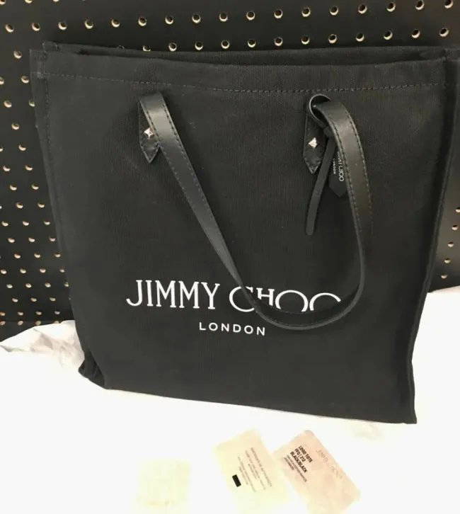 Jimmy Choo Large Shopping Bag Made In Italy Auction