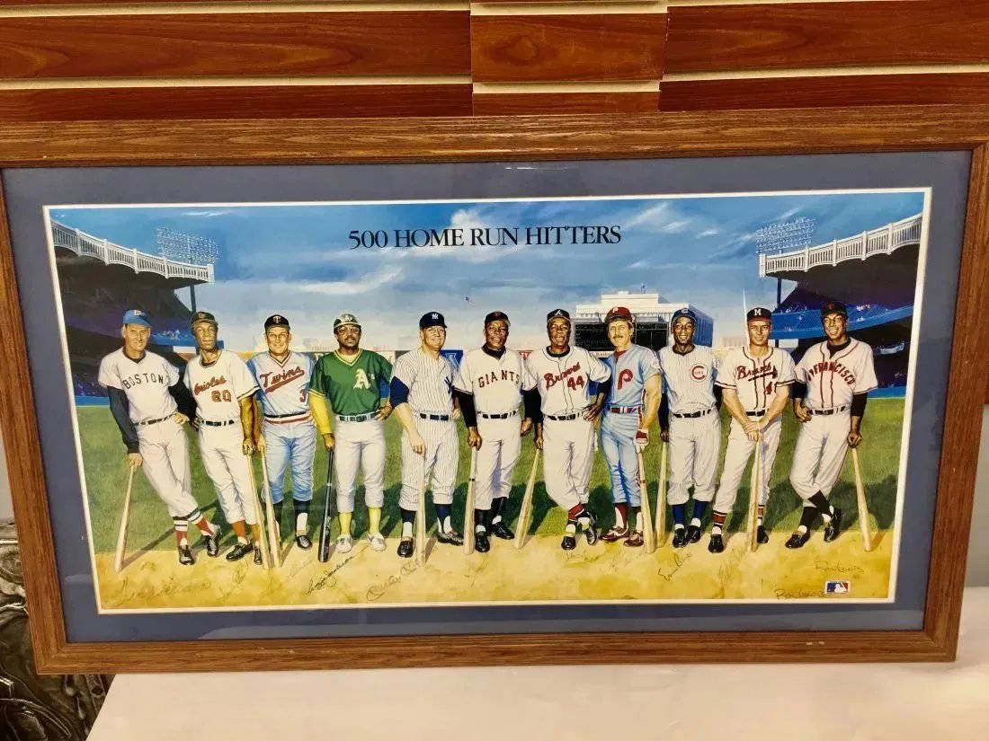 500 Home Run Hitters Hand Signed Signed Original By All Players ...