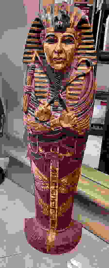 Large Egyptian Papier-mache Wall Hanging Statue Auction