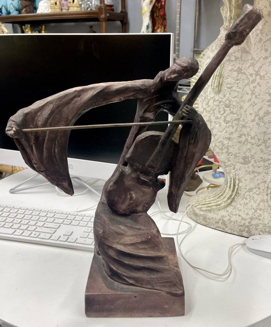 Attila Original Very Detailed Repro Of The Artist Musician Statue Dark ...