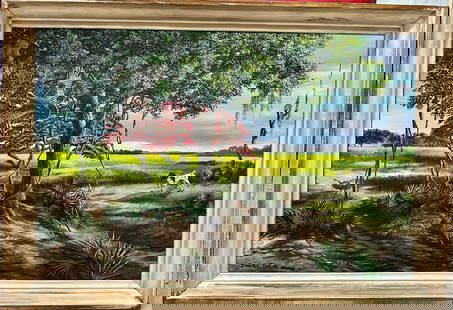 Daniel Butler Florida Swamp Painting With Ducks Auction